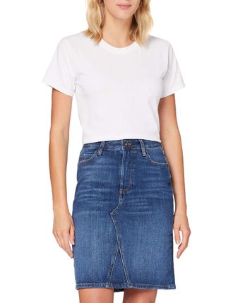 Cross Jeans Damen Ellie Rock, Dark Mid Blue, 30