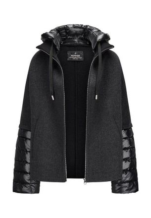 Milestone Wolljacke MSAzalea im Material Mix aus Wolle Doubleface und Stepp