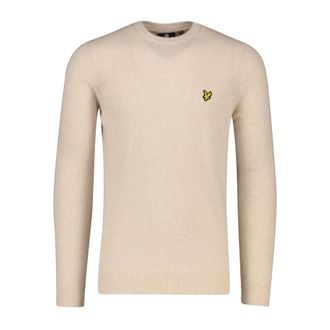 Lyle & Scott Homme, Pulls, Beige, Taille: S Pull en Laine dAgneau Beige