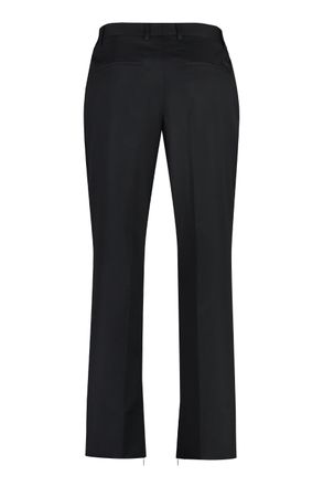 Off-white Mens Virgin Wool Trousers Black