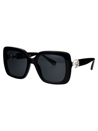Swarovski Womens Sunglasses Black Acetate