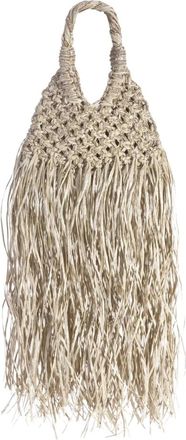 Hibourama Bags Femme, Sacs, Beige, Taille: ONE Size Vannifique Rafia Frange