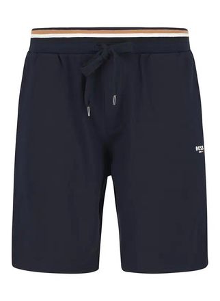 HUGO BOSS Herren Sweatshorts blau Baumwolle unifarben