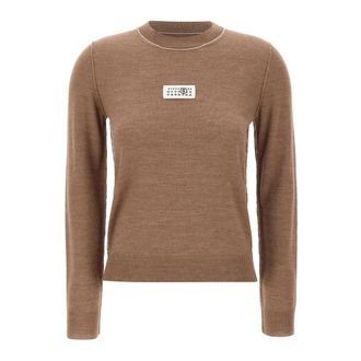 Maison Margiela Rundhals-Strickpullover - - Knitwear - Damen - Braun - M