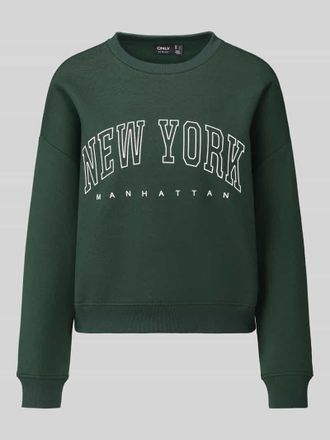 Only Loose Fit Sweatshirt aus Baumwoll-Mix Modell SWEAT
