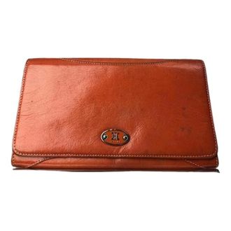 Celine Portefeuille en cuir Pre-owned - Femme - Pre-owned - Orange - Taille: ONE Size