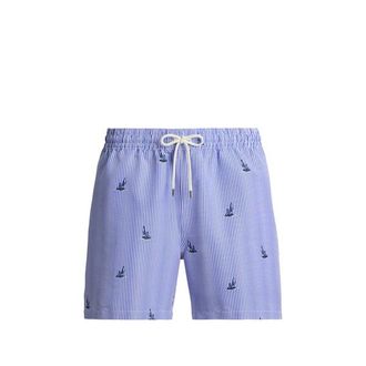 Polo Ralph Lauren Short de bain ray&eacute; &agrave; broderies