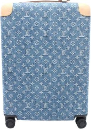 Louis Vuitton unisex, Pre-owned, Bleu, Taille: ONE Size Sac de voyage Pre-owned Horizon 55 Monogram Denim