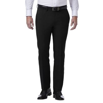 Kenneth Cole Reaction Herren Stretch-gewebe, Schmale Passform Klassische Hose, Schwarz, 36W / 32L