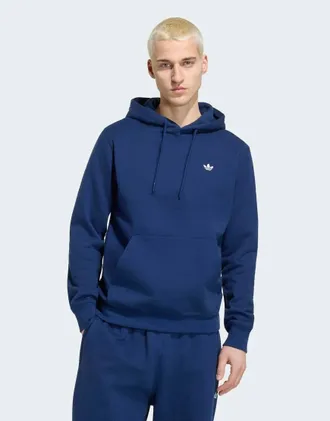 adidas Originals Essentials - Sweat &agrave; capuche avec logo tr&egrave;fle - Indigo nuit-Bleu