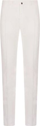 Incotex Homme, Pantalons, Blanc, Taille: M Model 30 Slim Chinos