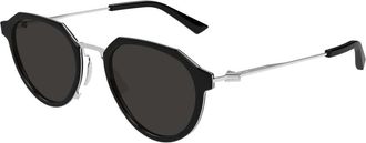 Bottega Veneta Schwarze/Graue Sonnenbrille Bv1331S - - Accessories - unisex - Schwarzk - 50 MM