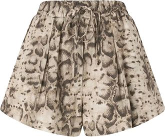 Pinko Pinko, Femme, Shorts, Beige, Taille: 38 FR Shorts D&eacute;contract&eacute;s