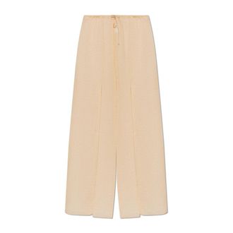Balmain Seiden-Monogramm-Strandhose - - Swimwear - Damen - Beige - L/XL