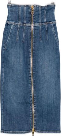 Elisabetta Franchi Jupe en coton denim Elisabetta Franchi