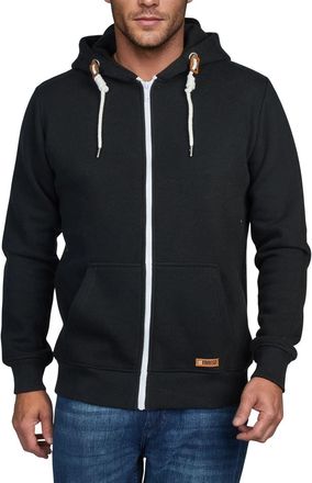 Riverso Sweatjacke Herren mit Kapuze Rei&szlig;verschluss Regular Fit RIVThilo Kapuzenjacke Schwarz XXL, Gr&ouml;&szlig;e:XXL, Farbe:Black