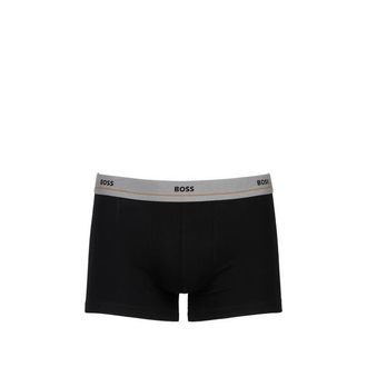 HUGO BOSS Lot de 5 boxers unis en coton m&eacute;lang&eacute;