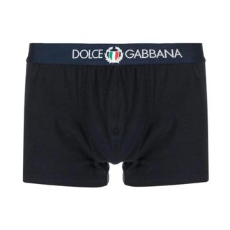 Dolce & Gabbana Homme, Sous-v&ecirc;tements, Bleu, Taille: S Boxer Shorts Marine Crest
