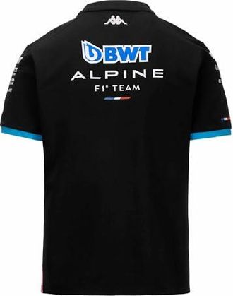 Kappa Polo Adrem BWT Alpine F1 Team 2024 pour Homme - Noir - Taille 2XL