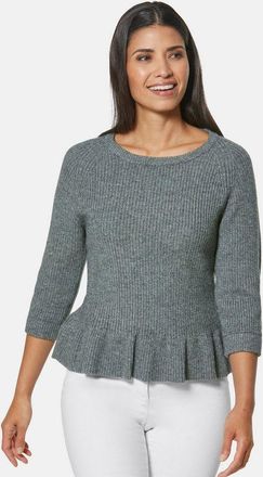 Madeleine Strickpullover Pullover mit Schößchen