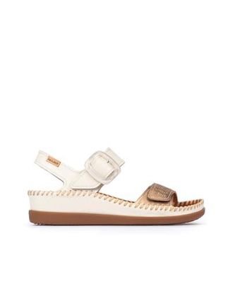 Pikolinos Sandales &agrave; Semelles compens&eacute;es en Cuir CADAQUES pour Femme Color NATA