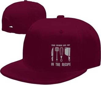 Generic Votre Avis N&Eacute;tait Pas dans La Recette Unisexe Chapeaux Pare-Soleil Anti-UV Casquette Hip Hop R&eacute;glable Snapback Chapeau pour Trucker Sport Hip Pop