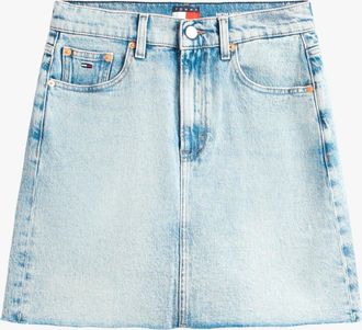 Tommy Hilfiger Jupe courte en denim de coton m&eacute;lang&eacute;