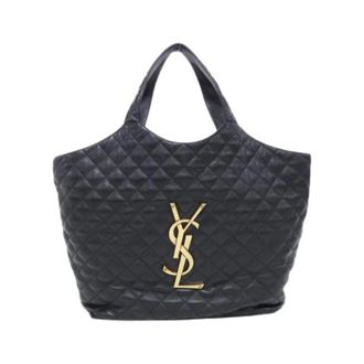Saint Laurent Pre-owned Icare Maxi Lambskin Bag - Femme - Pre-owned - Noir - Taille: ONE Size