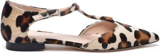 P.A.R.O.S.H. P.a.r.o.s.h., Femme, Chaussures, Beige, Taille: 40 EU Ballerine en Cavallino