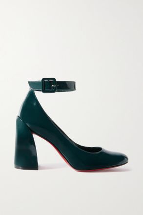 Christian Louboutin Escarpins En Cuir Verni So Sab 85 - Vert