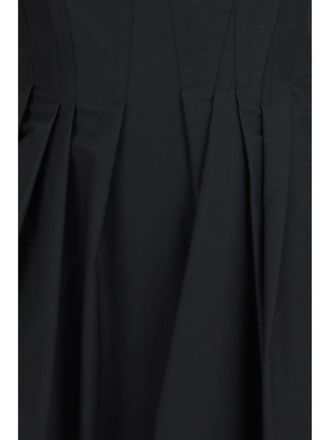 Max Mara Womens Dress Sleeveless Black Cotton