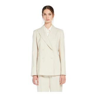 Max Mara Blazer Nervoso - - Jackets - Damen - Wei&szlig; - XL