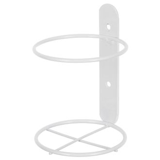 Valiclud AUTSUPPL Wandmontierter Einzelner Weinflaschenhalter Metall Weiß Modernes Weinregal zur Platzsparenden Wandaufbewahrung Einfache Montage für Küche Bar