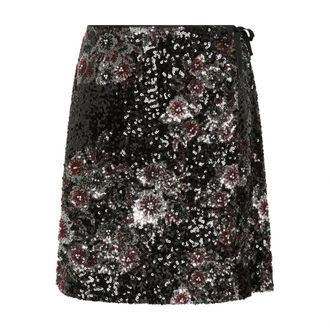 Maliparmi Maliparmi, Femme, Jupes, Noir, Taille: 40 FR Sparkling Flowers Skirt