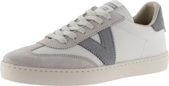 Victoria Low-Top Unisex Berlin Ciclista Leder-Effekt & Farbige & Spaltleder Teile Im Kontrast 1126184 für Erwachsene GRIS 38