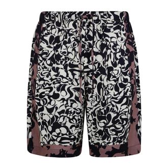 Dries Van Noten Shorts mit Wellenrand-Print - - Shorts - Herren - Schwarzk - M
