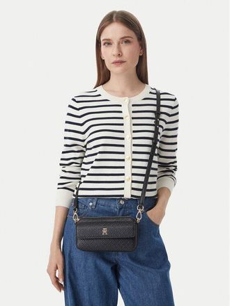 Tommy Hilfiger Handtasche Th Icon Camera Bag Mono AW0AW18922 Schwarz
