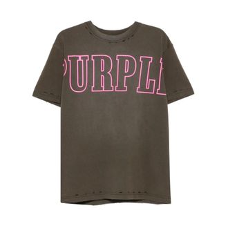 Purple T-Shirts - - Tops - Herren - Grau - L