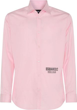 Dsquared2 Hemd mit Logo-Print - Rosa