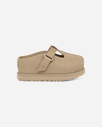 UGG Goldenstar Hi Clog f&uuml;r Damen in Beige, Gr&ouml;&szlig;e Wildleder