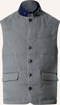 Hackett Gilet Tailored Flan Gilet grau