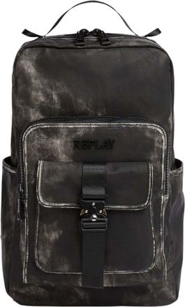Replay Herren Rucksack Denim-Optik, Washed Black 0097 (Schwarz), Einheitsgr&ouml;&szlig;e