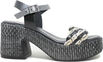 Porronet Sandales &agrave; talon 3175 pour femme - Noir, Noir, 39 EU