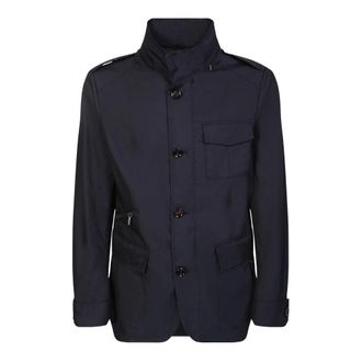 Moorer Dreiviertelmantel - - Jackets - Herren - Blau - 2XL