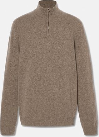 Timberland Cohas Brook Pullover aus Merinowolle mit 1/4-Rei&szlig;verschluss f&uuml;r Herren in Braun, Herren, Braun, Gr&ouml;&szlig;e
