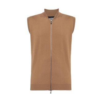 Alpha Studio Homme, Pulls, Beige, Taille: XL College Zip SweaT-shirts à capuche