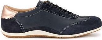 Geox Baskets bi-mati&egrave;re en cuir m&eacute;lang&eacute;