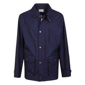 Brunello Cucinelli Field Jacket - - Jackets - Herren - Blau - L