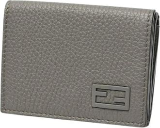 Fendi unisex, Pre-owned, Gris, Taille: ONE Size Portefeuille en cuir doccasion