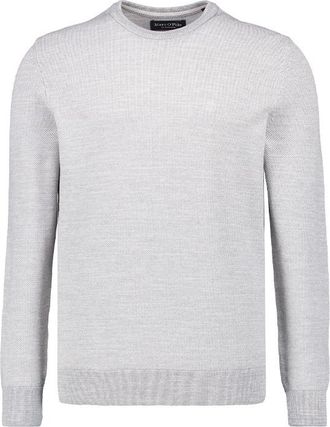 Marc O'Polo Herren Pullover grau unifarben